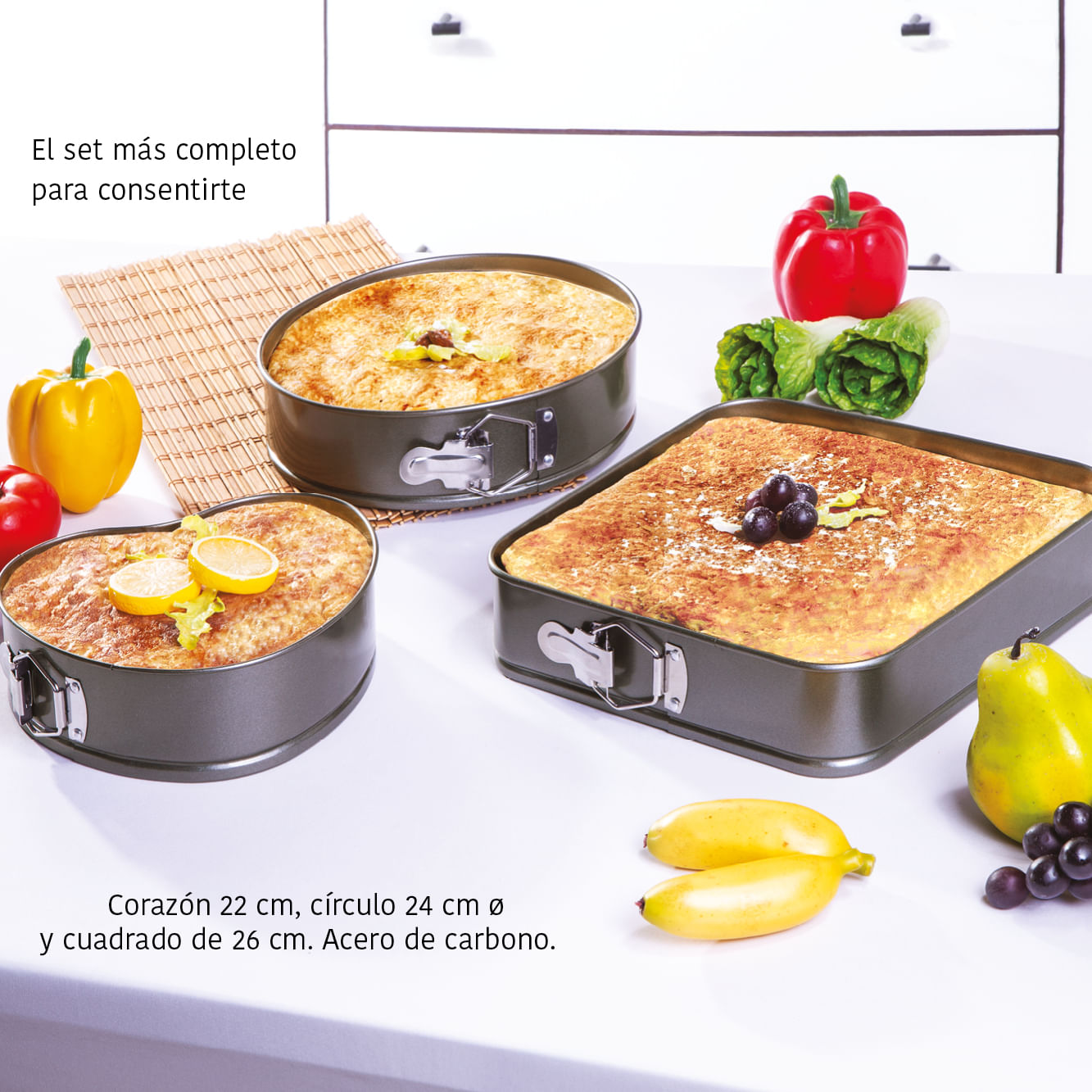 Juego de 3 Moldes para Hornear - Concord