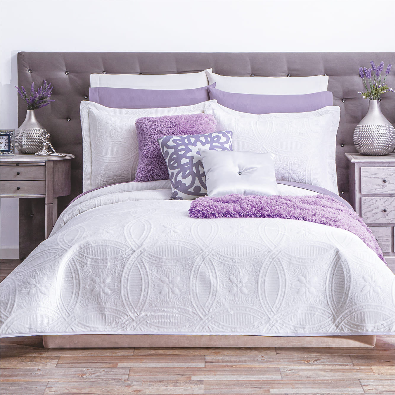 Edredón Ligero con fundas Velvet Blanco - Concord